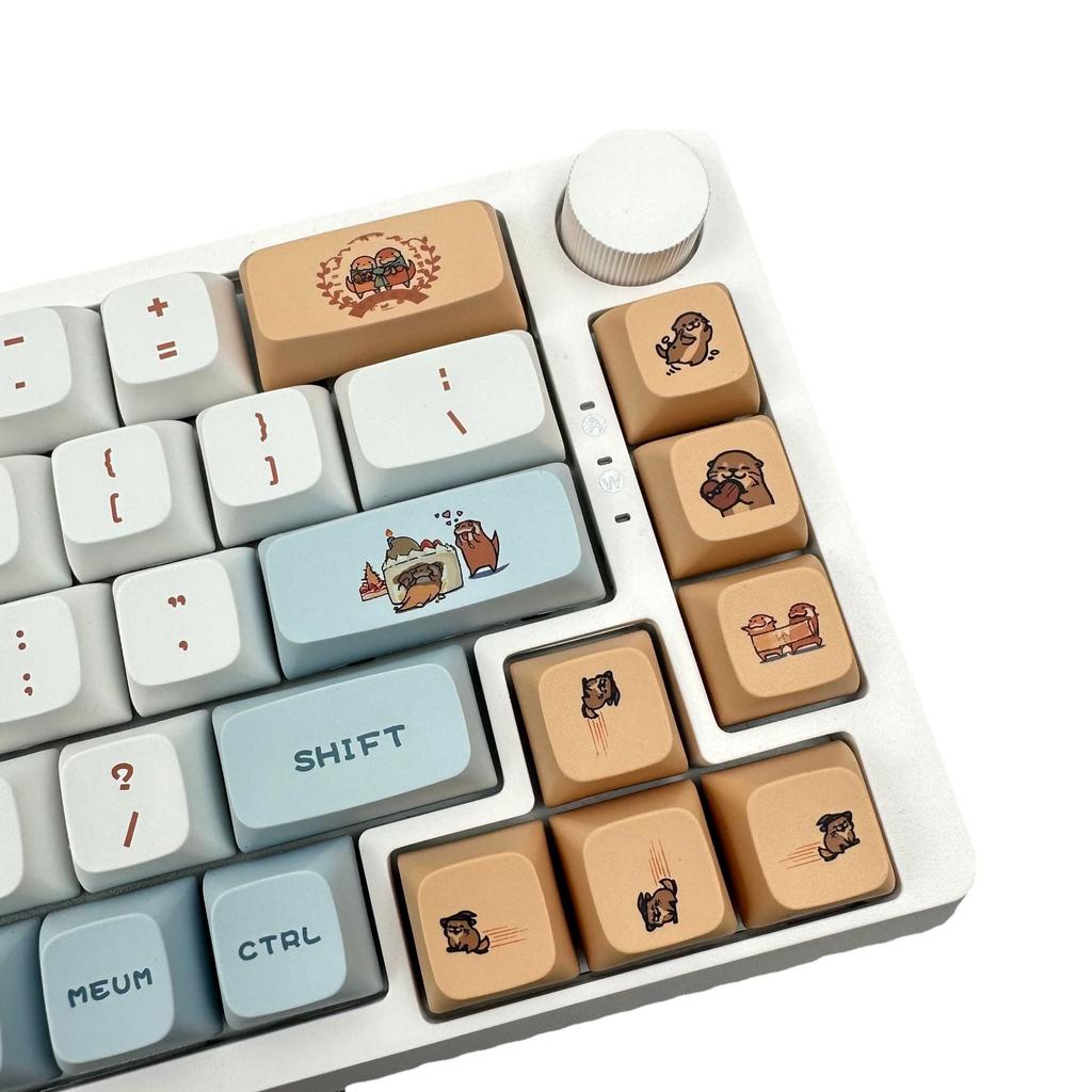127 Keys Otter XDA Profile Bubble Theme English PBT Keycaps For Cherry ...