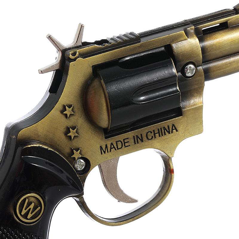 Buy Burst Revolver Rubber Band Gun Retro Nostalgic Metal Weapon Model ...