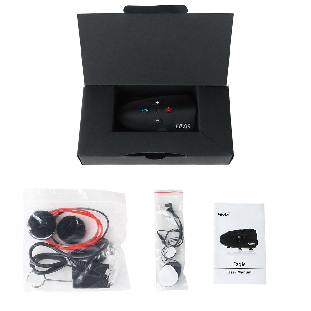 EJEAS Eagle 2 Rider Helmet Cycling Interphone BT Handsfree Intercom ...