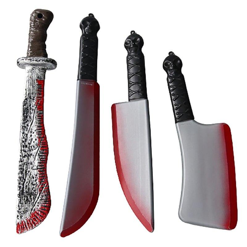 Buy Halloween Handhold Fake Saw Knife Horror Halloween Decorations ...