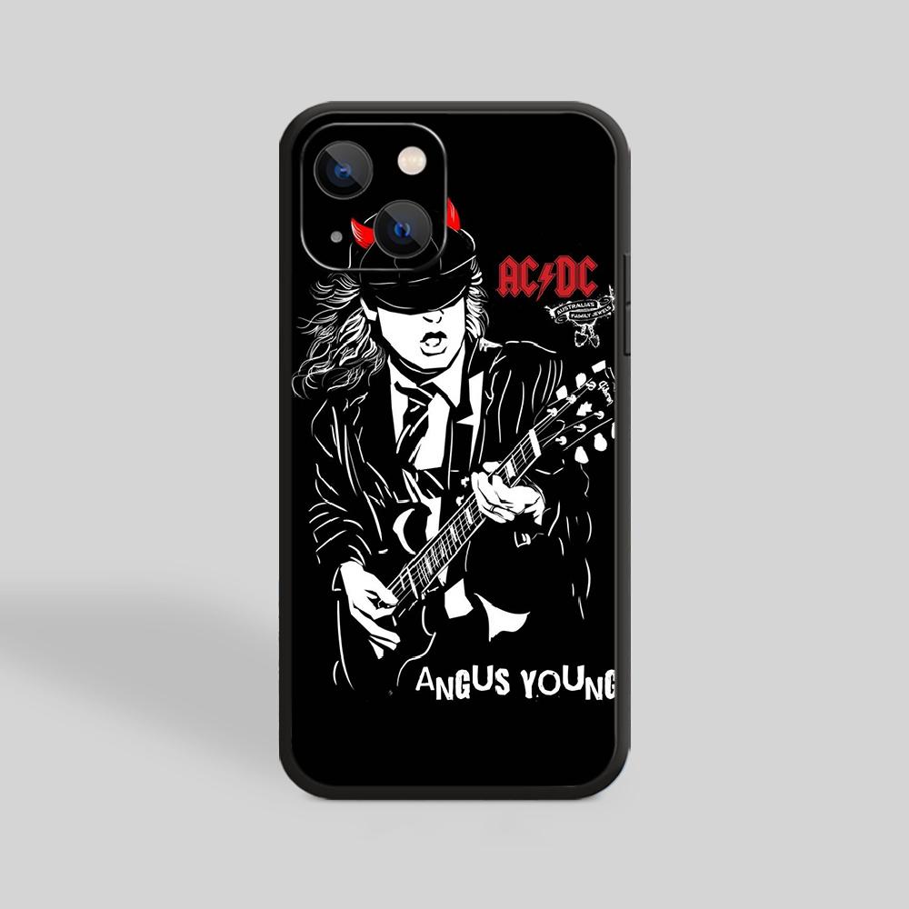 Buy AC And DC Rock Band Mobile Phone Case Cover Cell For IPhone Xiaomi ...
