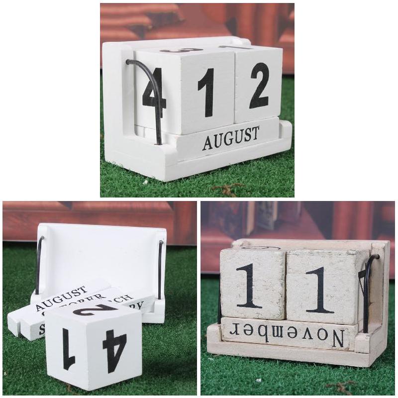 Buy Block Home Office Vintage Calendar Style Desktop Perpetual ...