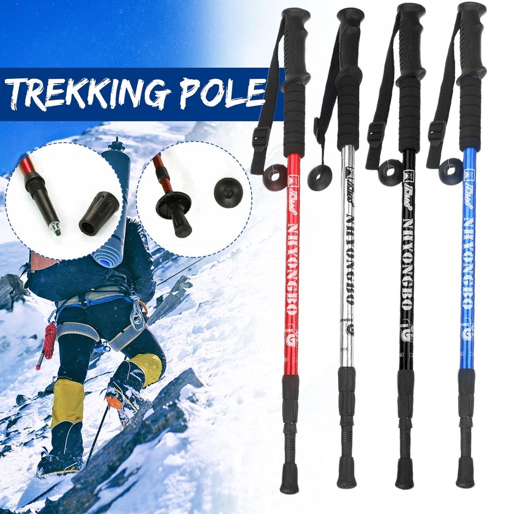 Buy Portable Hiking Trekking Poles Walking Stick Adjustable Camping ...