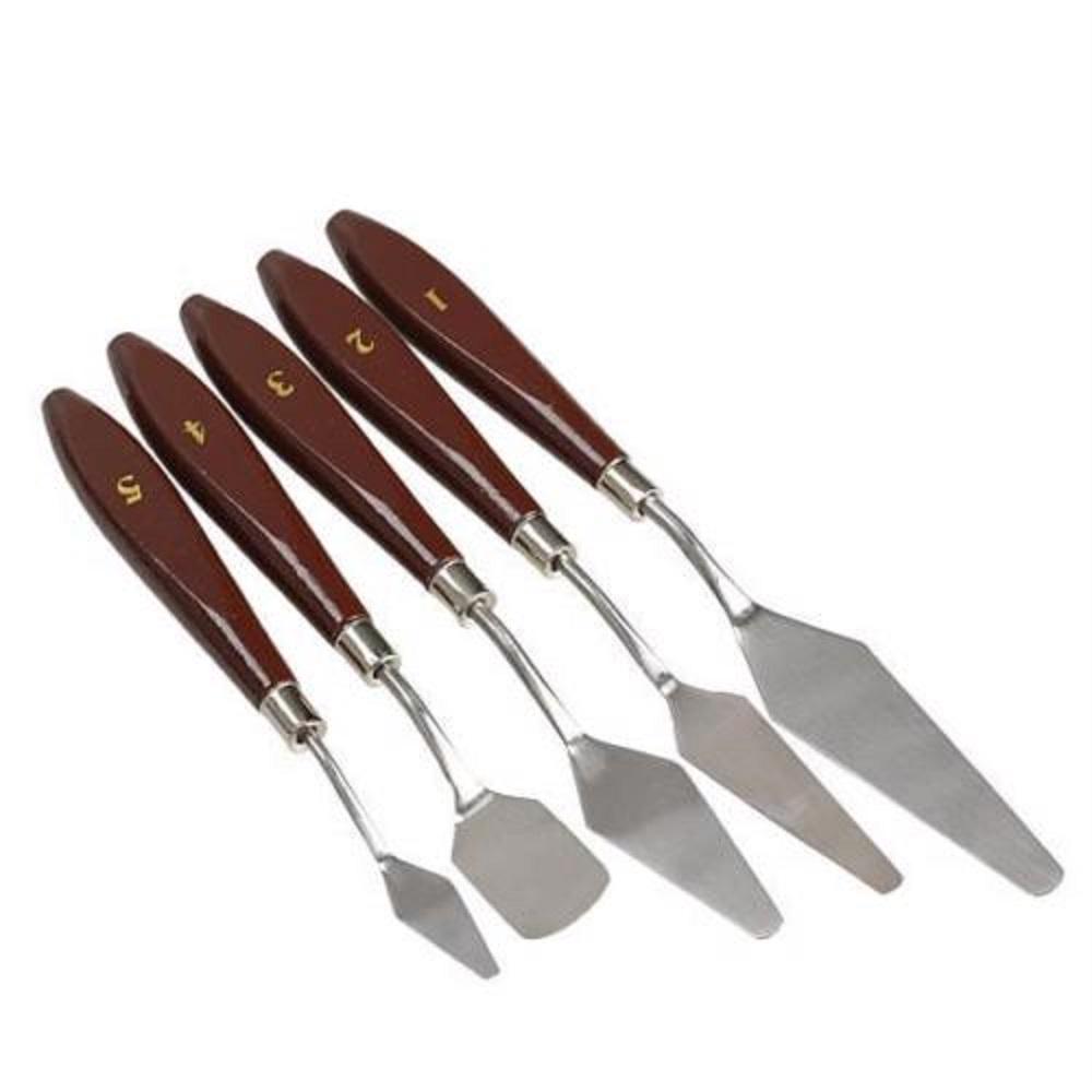 Buy Set Stainless Spatula Painting Knife Palette Baking Scraper at ...