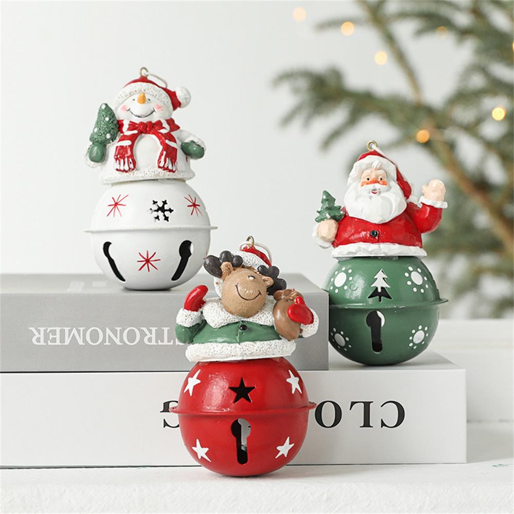 💰Kaufe 1PC Weihnachtsglocke Weihnachten Santa Schneemann Elch Glocke ...