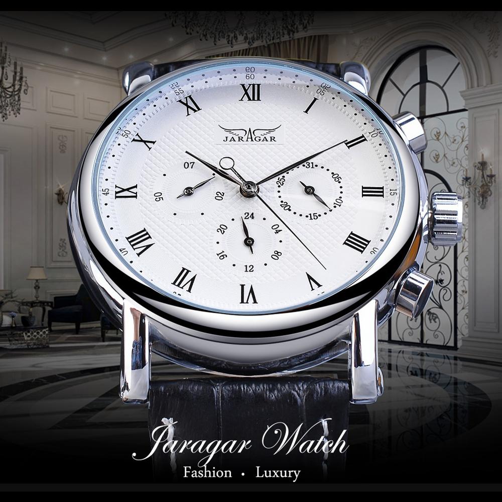 Buy JARAGAR 2022 New Three -plate, Six -pin Men's Automatic Mechanical ...