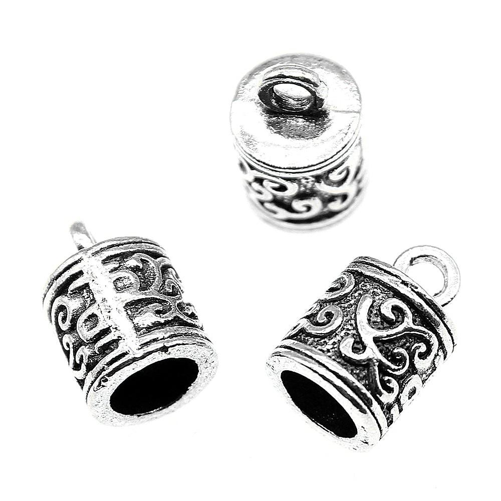 Buy 10 Pieces Bead Caps Religious Jewelry Women'S Metal Pendant Tassel ...
