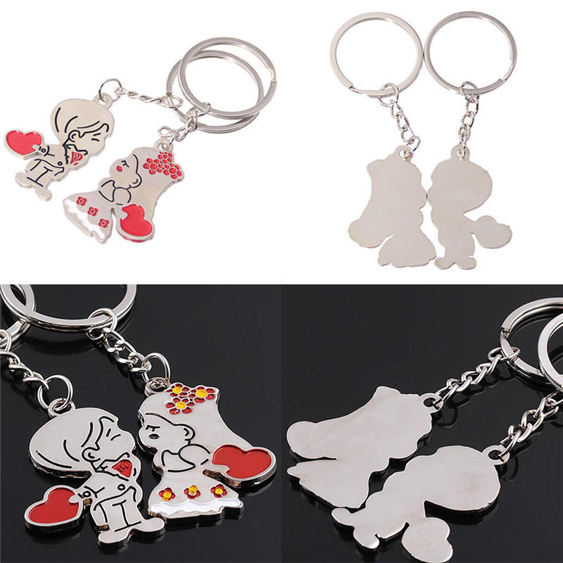 Novelty Items Casual Couple Love Keychain Cartoon Key Chain Lovers Key ...