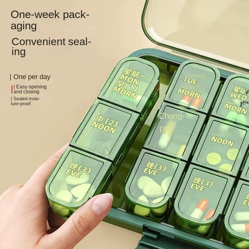 Cheap Portable carry-on medicine dispensing box three meals a day ...