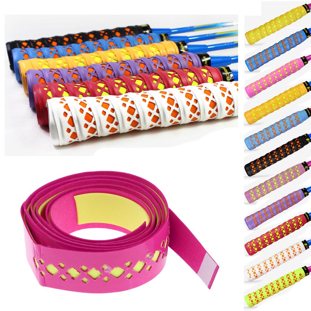 Buy Anti Slip Racket Tennis Badminton Absorb Sweat Grip Tape White at ...