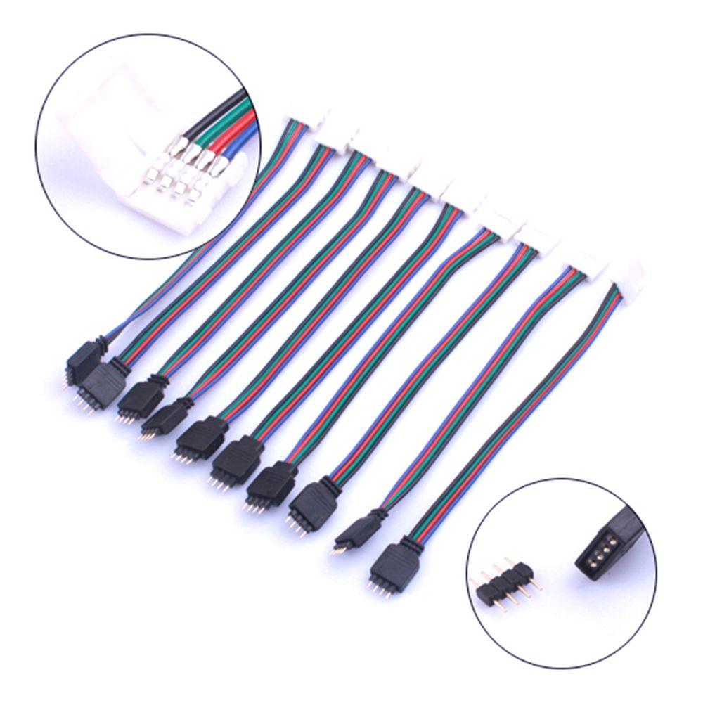 Buy Led Strip Extension Cables Cable Wire Clip RGB Led Strip Connector ...