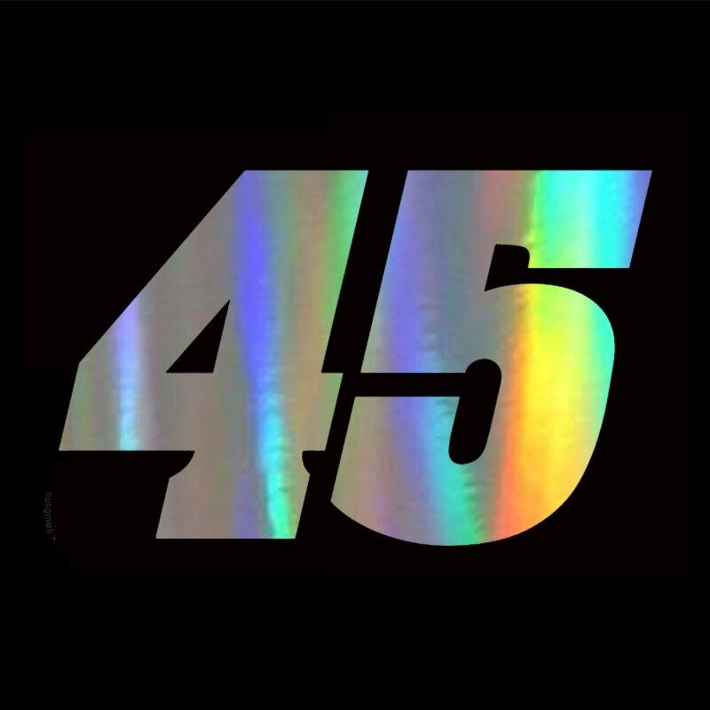 Buy Motorcycle Sticker Number 45 Reflective Car Stickers Auto Decal On ...