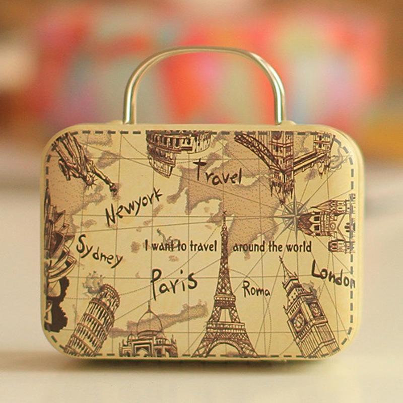 Buy Iron Candy Storage Box Favor Case Wedding Home Decoration Tin Box ...