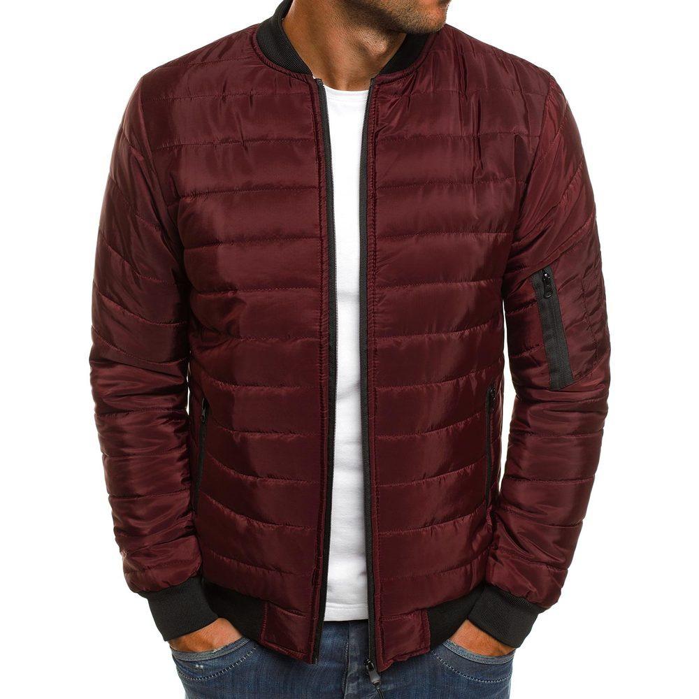 Cheap Solid Color Jacket Cotton-padded Jacket Lingge Stitched Thickened ...