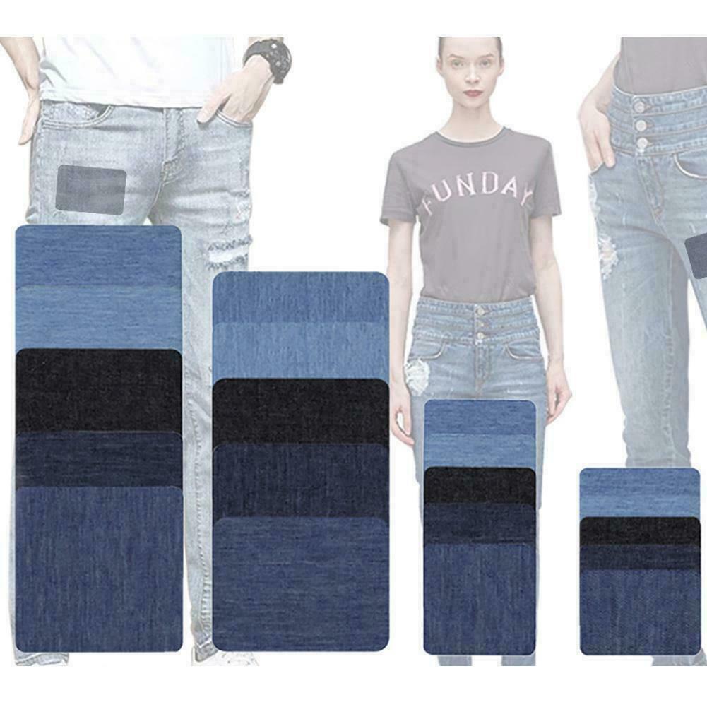 Buy 20PCS DIY Iron On Denim Patches Jeans Clothing Repair Four Kit ...