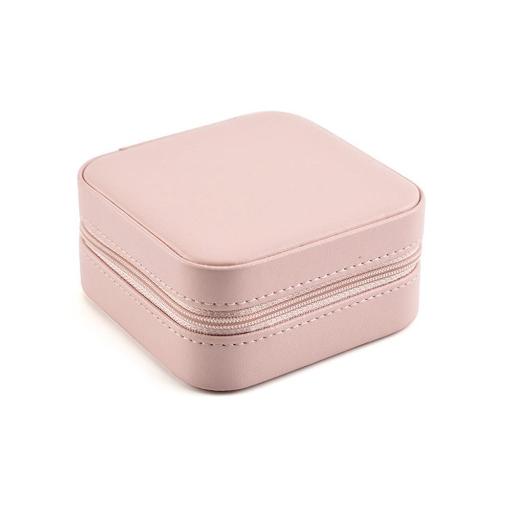 Cheap Jewelry Portable Faux Leather Zip Box Ring Earrings Bracelet ...