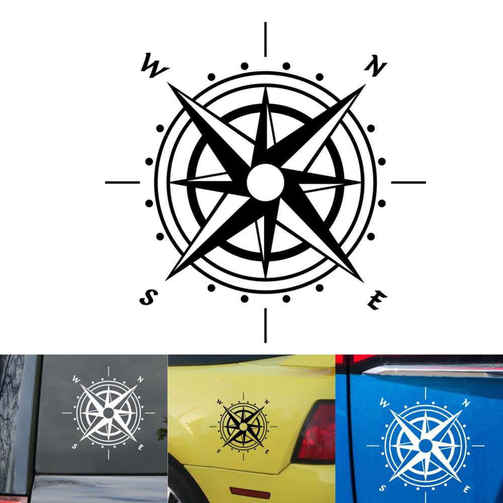 Buy NSWE Compass Car Stickers PET Decals Graphics Automobile Styling ...