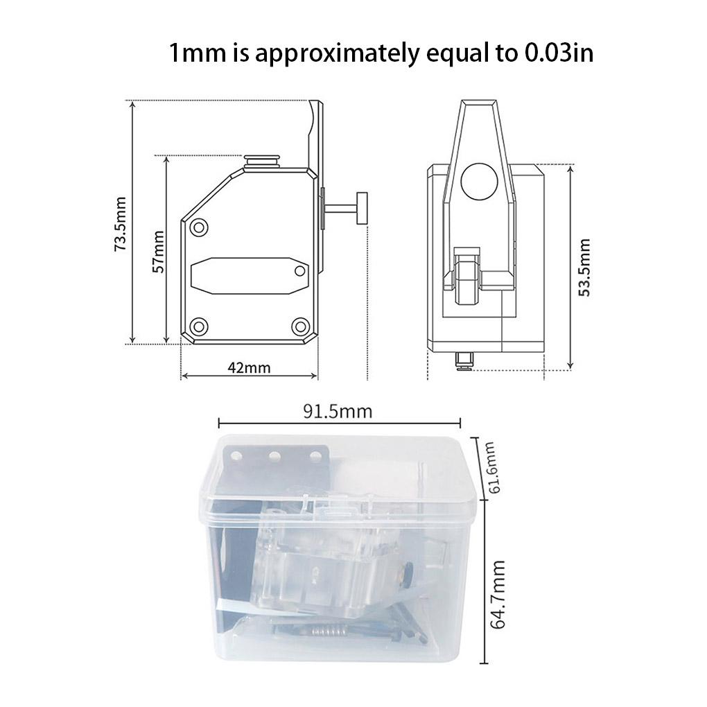 Kaufe 3D Printer Extruder Dual Drive High Precision Extruders Short ...