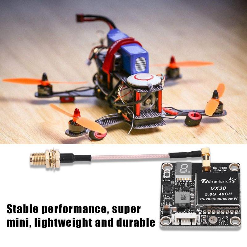 Buy Rcharlance VX30 5.8G 40CH FPV Transmitter 25/200/600/800mW for ...