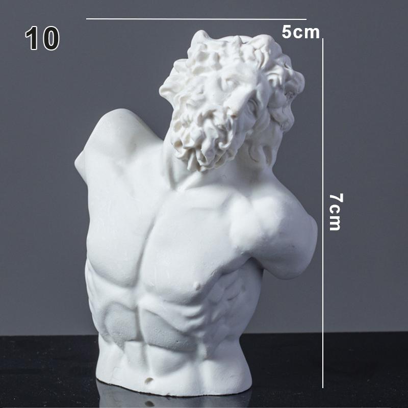 1PC Home Decor Resin Portraits Bust Mini Plaster Sculpture Greek ...