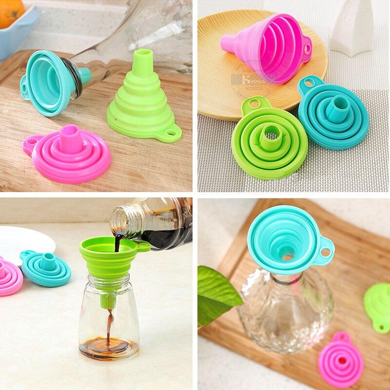 Cheap Silicone Collapsible Funnel for Transferring Liquid Fluid Liquid ...