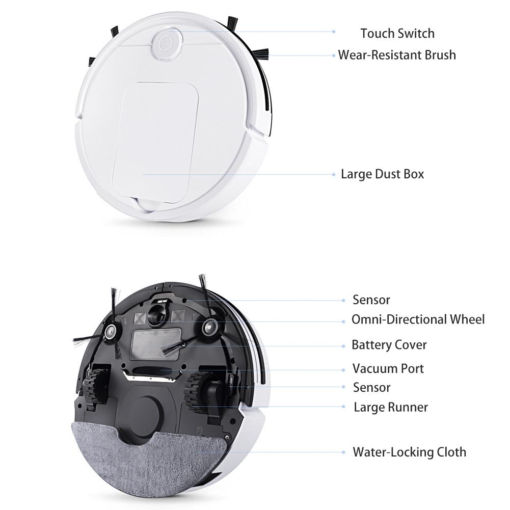 Buy Touch Sensitive Intelligent Floor Sweeping Robot USB Rechargeable ...