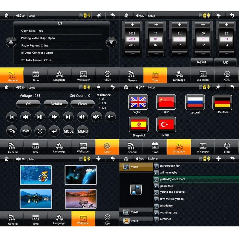 Köp 7''Touch Screen 2Din Car Radio HD Car MP5 Music Player with BT ...