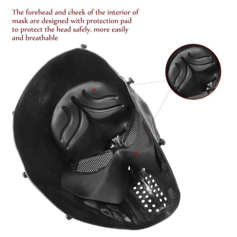 Halloween Skull Full Face Mask Cosplay Mask Horrific Mask Creepy ...