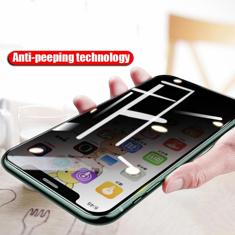 Buy Full Cover Privacy Glass For iPhone 13 12 11 Pro Max X XS Max XR ...