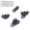 Buy 40Pcs High Pressure PU8 PV8 PE8 PY8 Plastic Pneumatic Connector Air ...