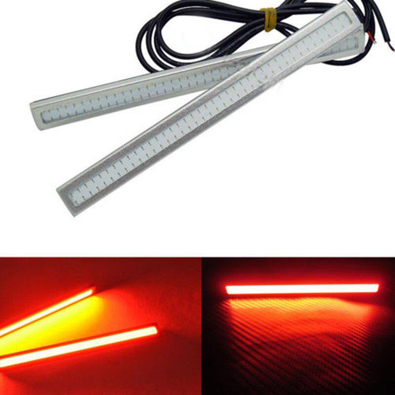 Buy 2pcs Red COB LED Lights 12V For DRL Fog Driving Lamp Waterproof ...
