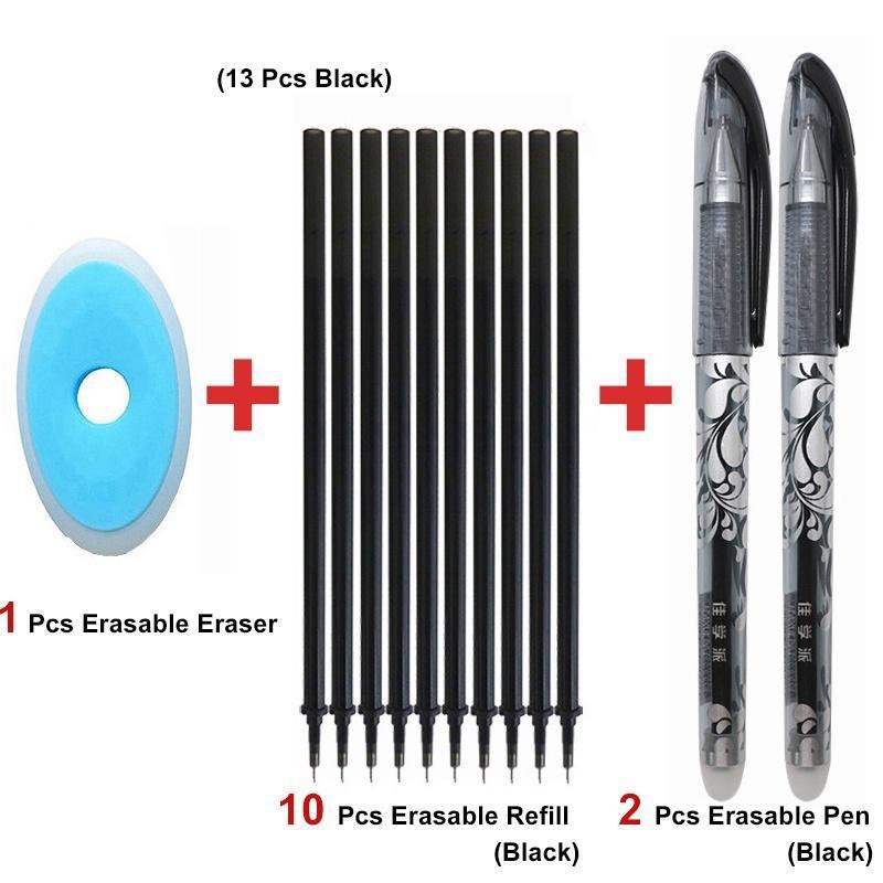 Buy 4/21Pcs Gel Pen Erasable Refill Magic Erasable Pen Set 0.5mm Blue ...