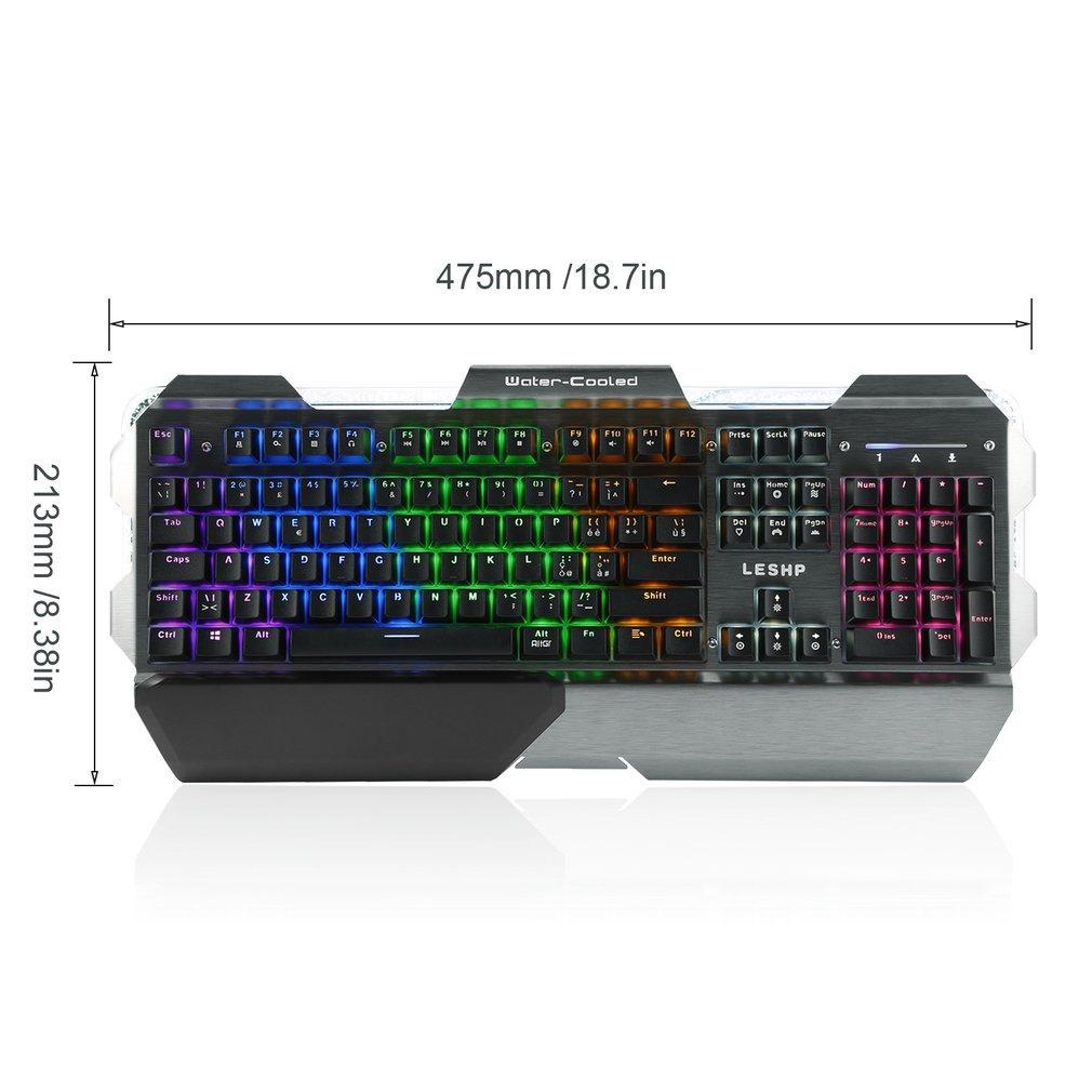 Buy LESHP Luminescent 7 Color LED Backlight Multimedia Mechanical Game ...