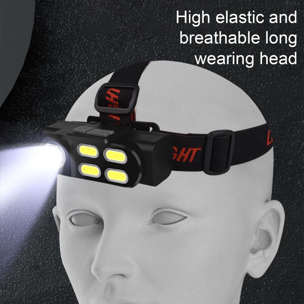 LED Flashlight Durable Angle Adjustable Breathable Battery-Powered LED ...