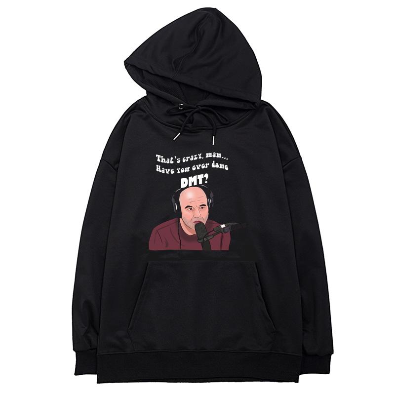 Buy Joe Rogan Dmt Meme Printed Black Autumn And Winter Hoodie Long ...