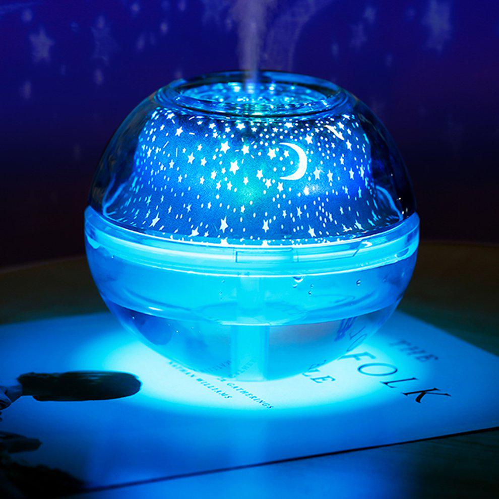 Buy USB Air Humidifier LED Projector Light Crystal Night Lamp Mini Home ...