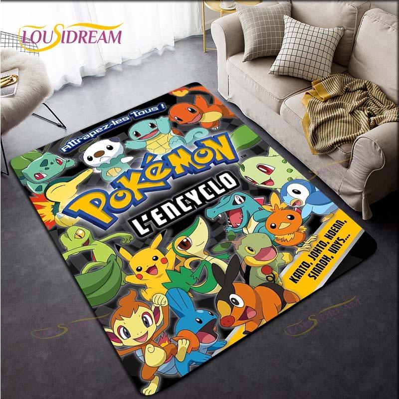 Buy Anime Pokemon Pikachu Rug for Kitchen Doormat Bedroom Carpets for ...