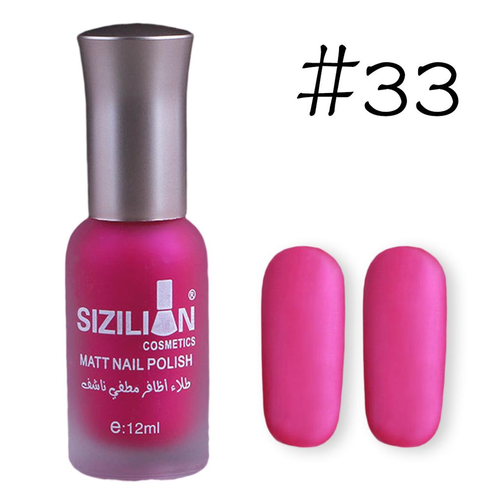 Buy 12ml Matte Dull Nail Polish Fast Dry Long-lasting Nail Art Varnish ...