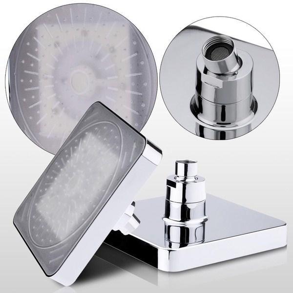 Buy 360 Degree Adjustable 7 LED Changing Water Glow Flash Light Square ...
