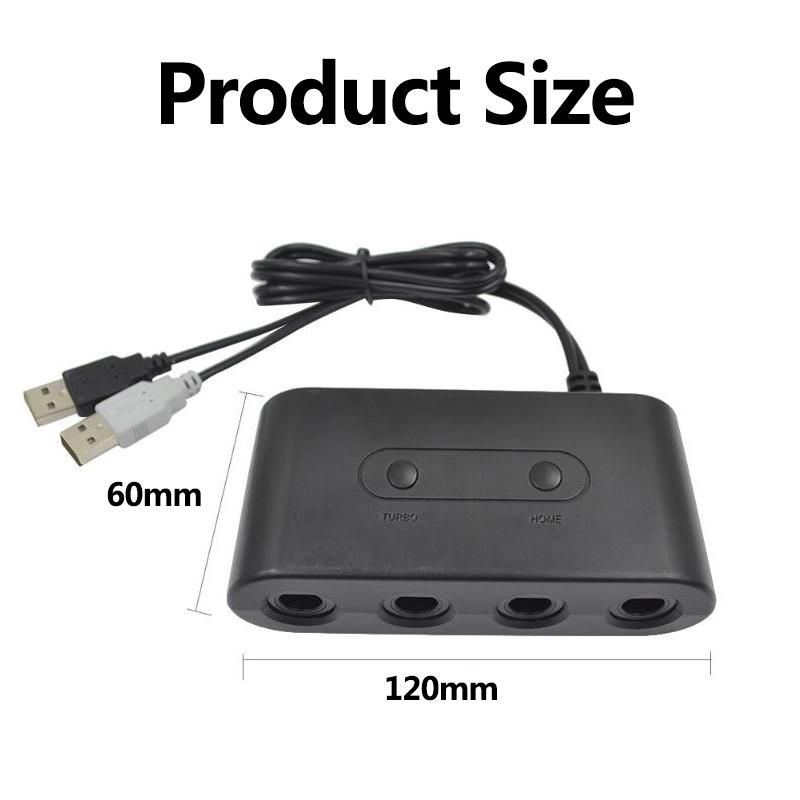 Buy 4 Ports Gamecube NGC Controller Adapter For Nintendo Wii U Switch ...
