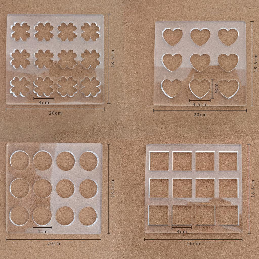 Satın alın Bear Round Square Geometric Clover Love Oval Cookie Cutters ...