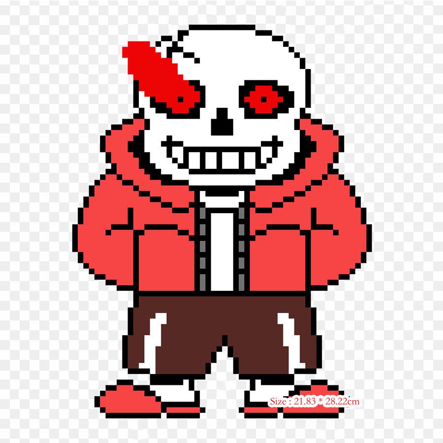 Buy Hardtale Sans Pixel Art Maker Undertale Iron On Patches For DIY ...