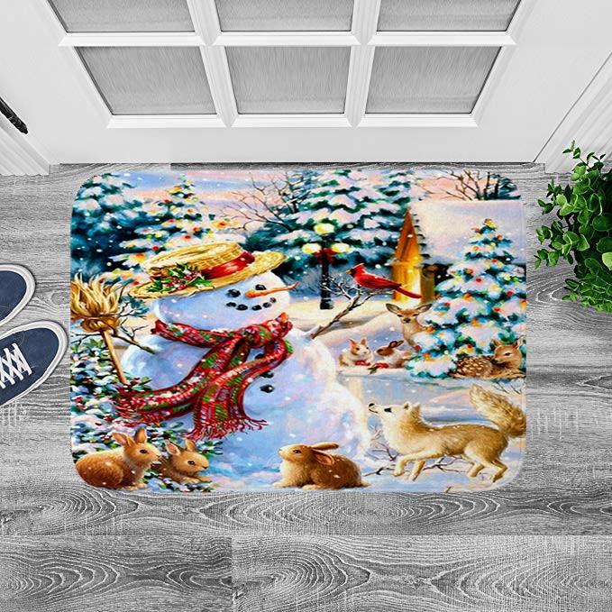 Buy 40*60cm New Design Merry Christmas Floor Mat Tapete Door Kitchen ...