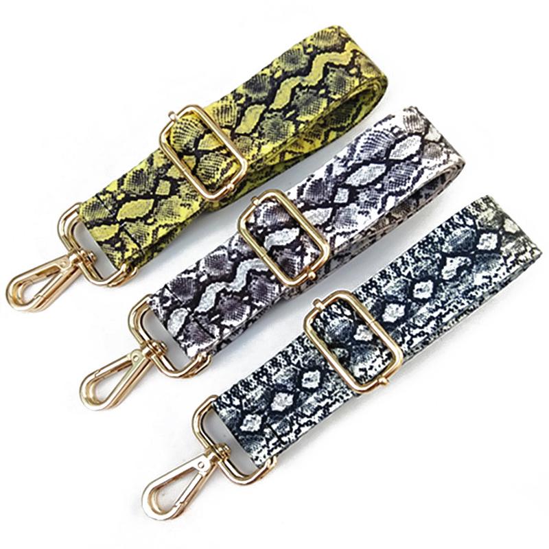 Buy Snakeskin Nylon Strap Replacement Adjustable Shoulder Bag Wide ...