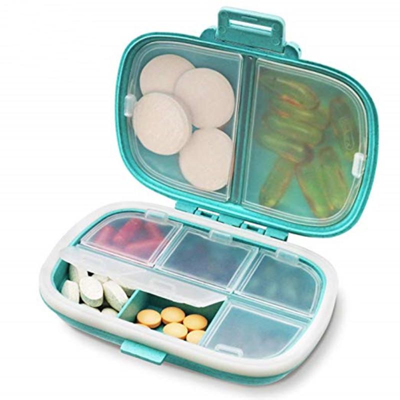 Cheap Portable Double Layer 8 Compartments Travel Pill Organizer for ...
