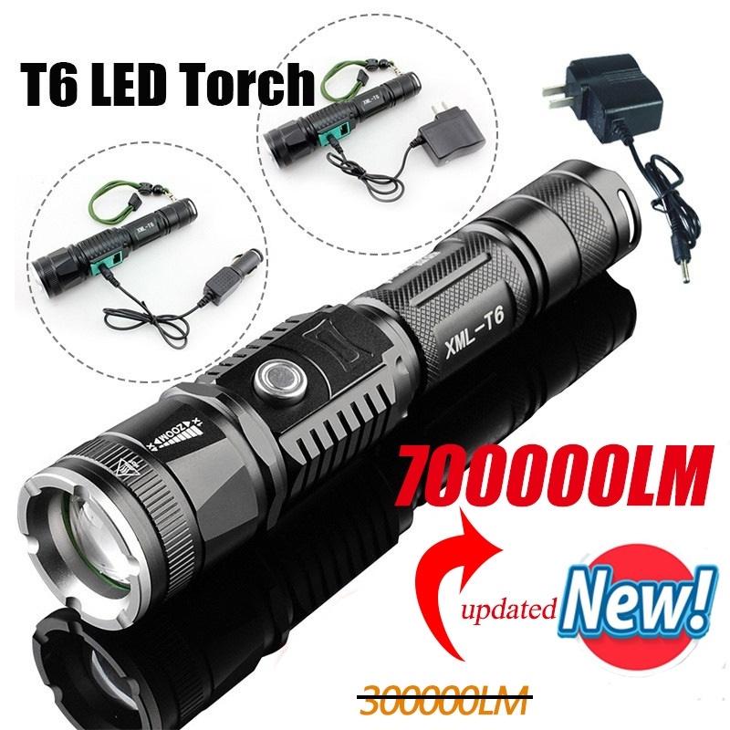 Buy 5 Modes CREE T6 LED Torch Penlight Phone USB Charging Flashlight Rechargeable 18650 Battery ...