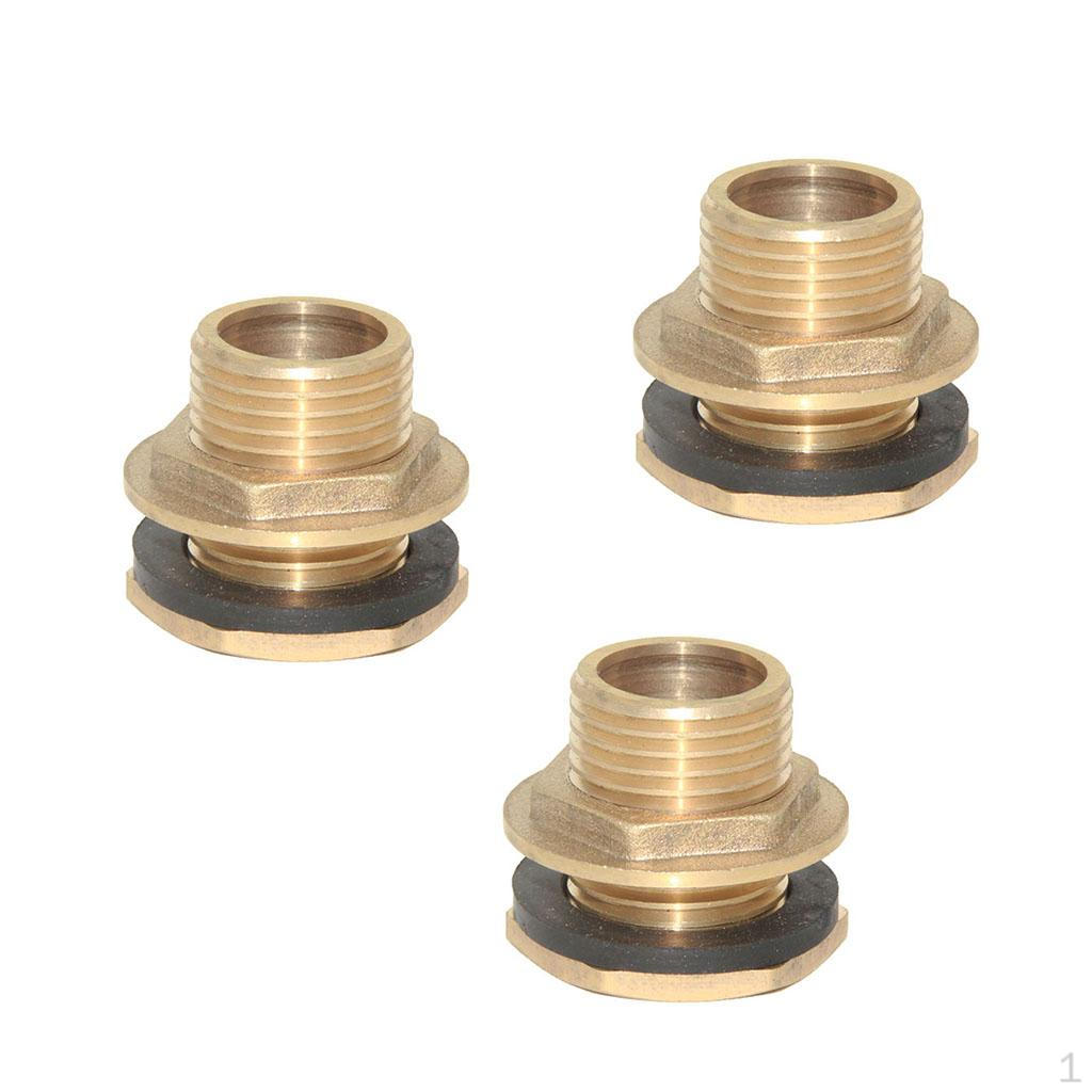 Buy 3pcs DN20 Water Tank Hose Water Tube Pipe Connector Adapter Tap ...