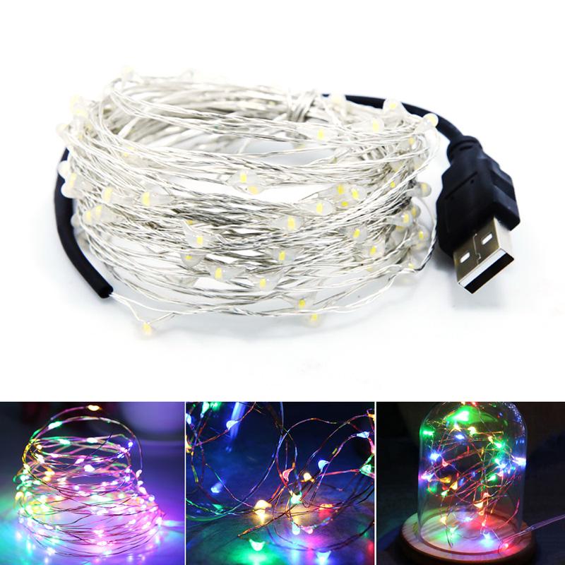 Buy Dozzlor USB LED String Light Waterproof LED Copper Wire String ...