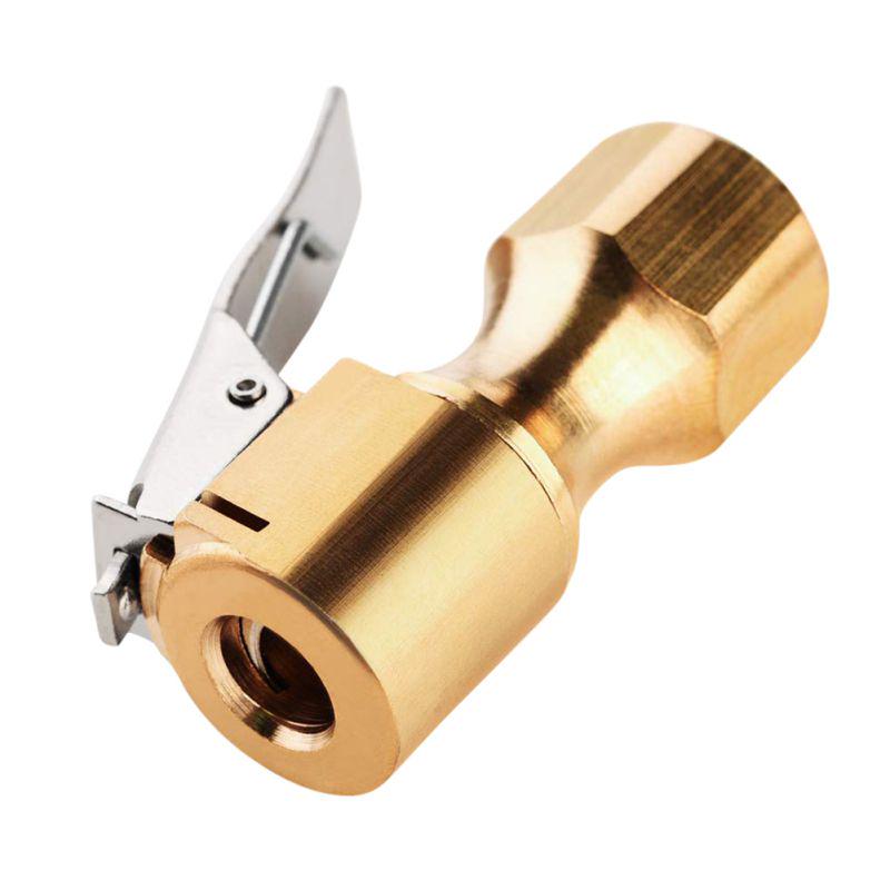 Buy Brass Clip Locks Onto The Valve Tire Inflator Open Flow Straight ...