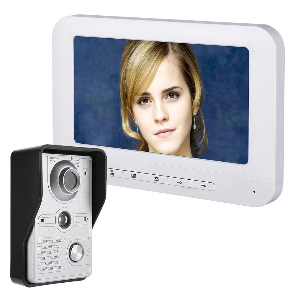 Buy Mountainone 7'' LCD Wired Video Door Phone Visual Video Intercom ...